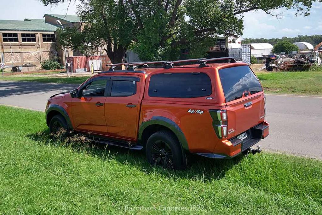 Isuzu D-Max Dual Cab 2020+ - Steel Canopies | Razorback Canopies