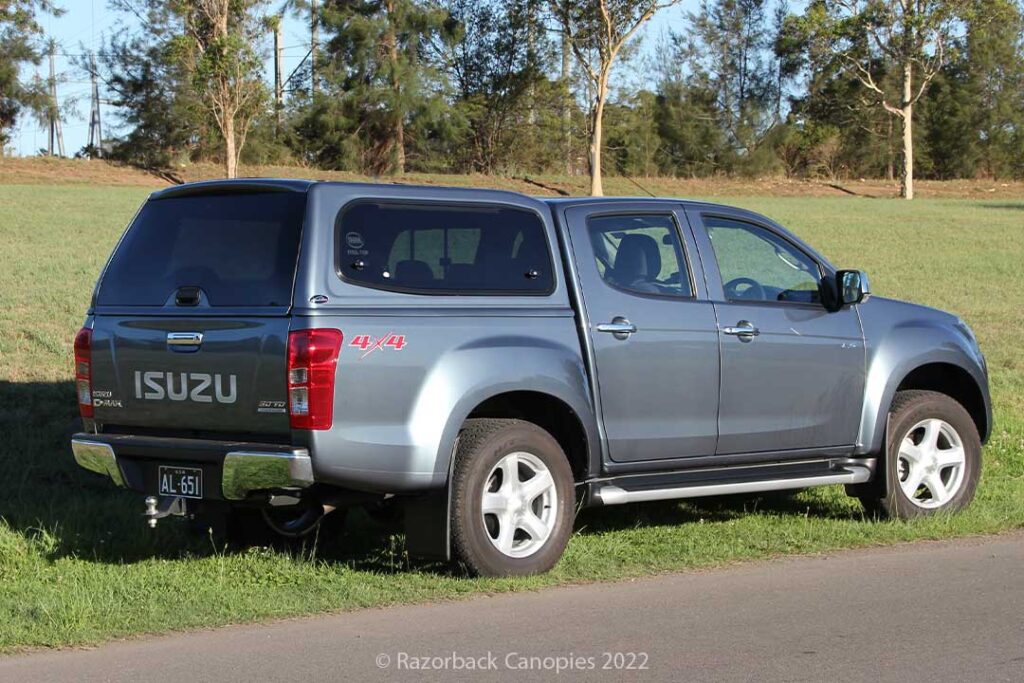 Isuzu D-Max Dual Cab 2012-2020 - Steel Canopies | Razorback Canopies