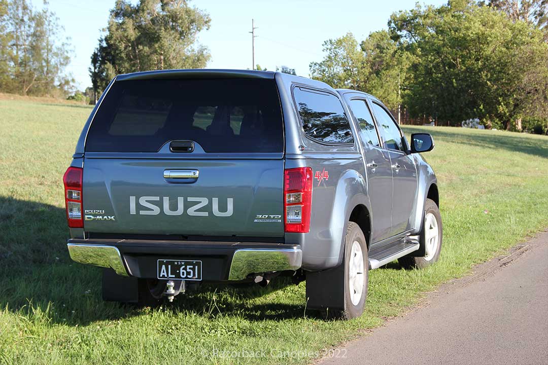 Isuzu D-Max Dual Cab 2012-2020 - Steel Canopies | Razorback Canopies